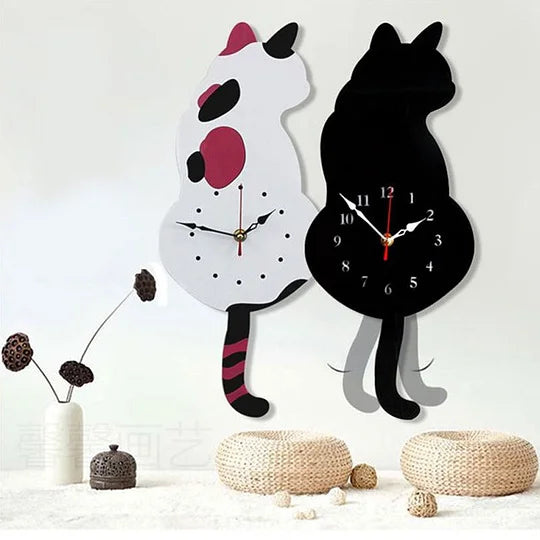 Cat Tail Wagging Wall Clock – mickcorbin
