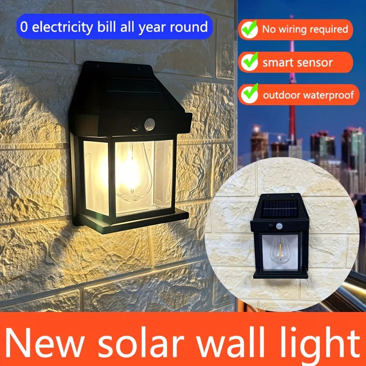 2024 New Outdoor Solar Wall Lamp – mickcorbin