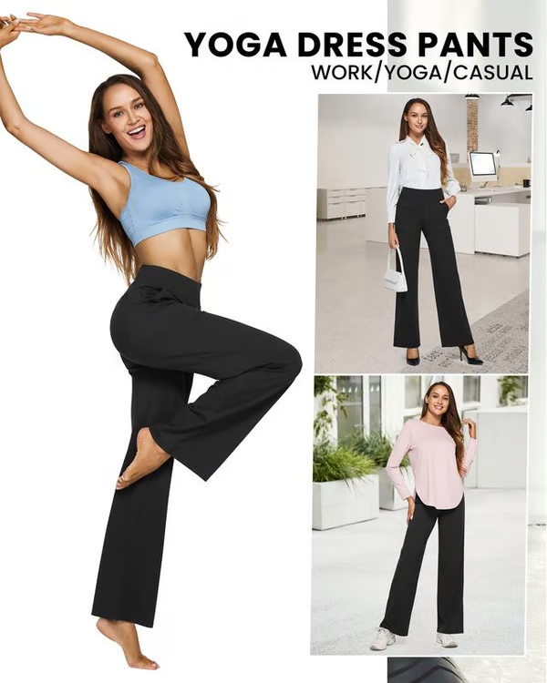 🔥🔥Women's High Waist Stretch Casual Yoga Wide Leg Pants – mickcorbin