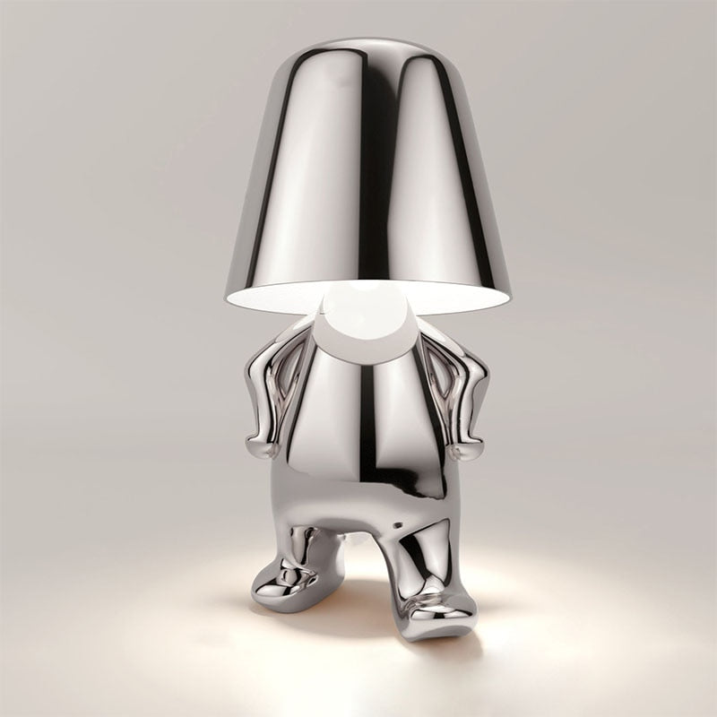 The Thinking Man's Little Golden Man Table Lamp: Lighting Up Creative ...
