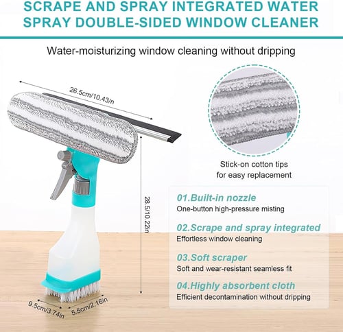 Multifunctional 4 in 1 Mirror Cleaner & Squeegee Tool – mickcorbin